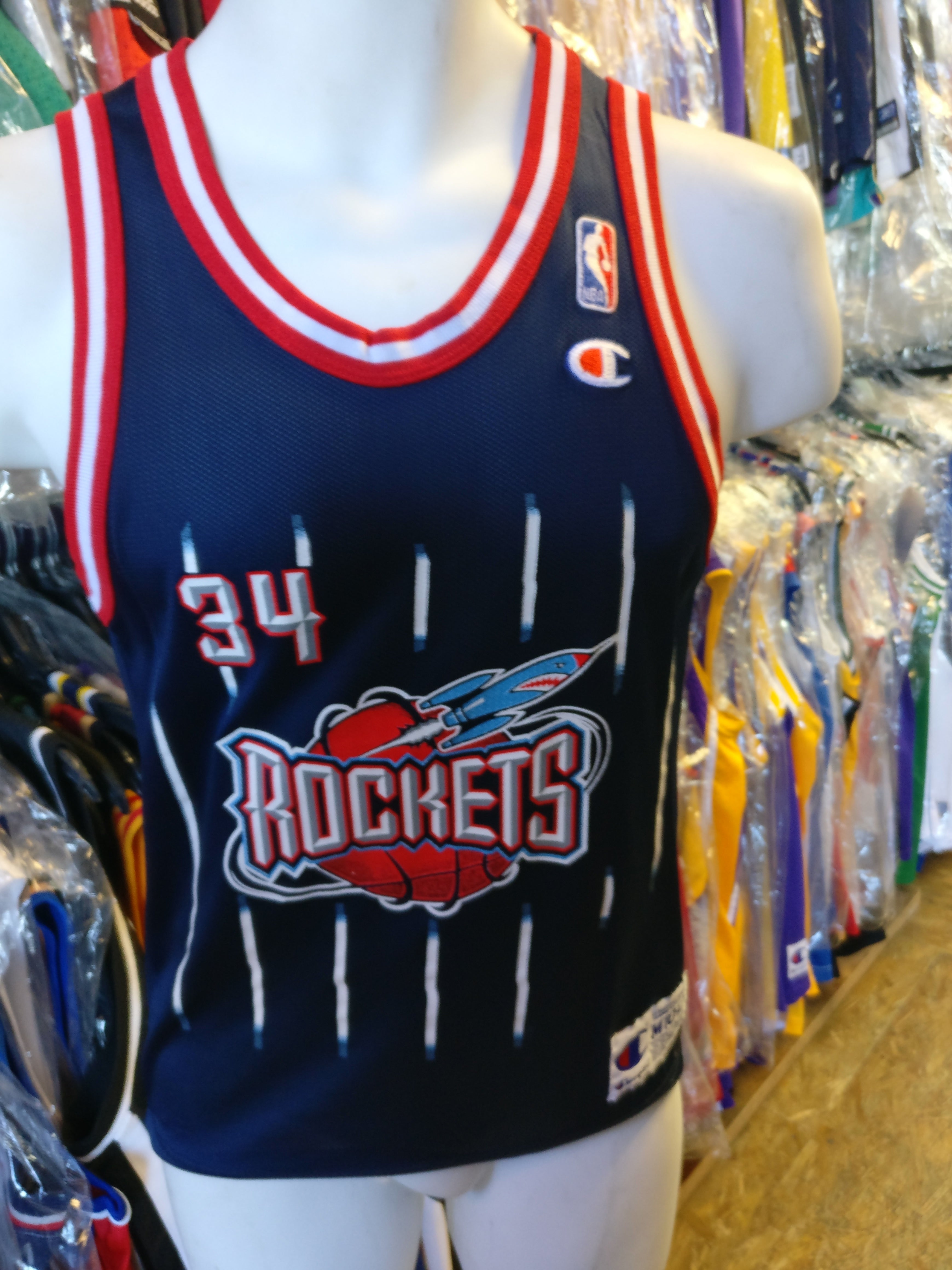 Vtg #34 HAKEEM OLAJUWON Houston Rockets NBA Champion Jersey 10-12 – XL3 ...